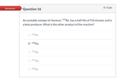 Solved Incorrect Question 11 010 Pts The Iodine 131 Nuclide