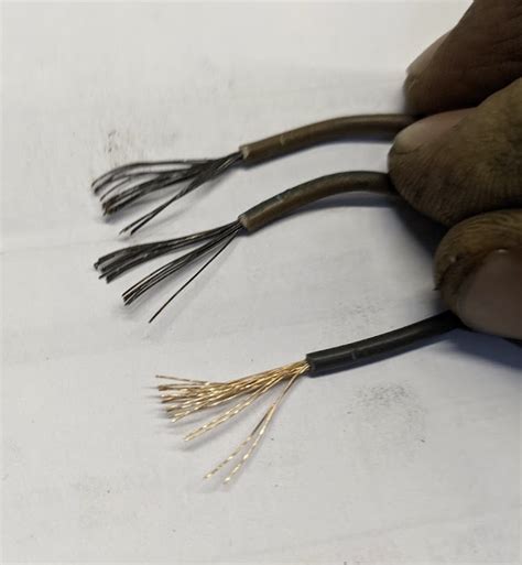 Copper Wire Black Corrosion