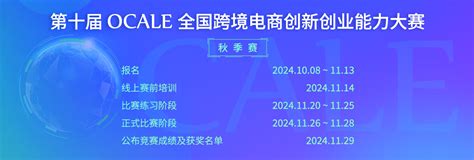 第十届ocale全国跨境电商创新创业能力大赛（春季赛） 外贸培训 外贸证书 外贸考试
