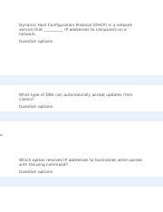 Lab Install And Configure DHCP And DNS Servers Docx Dynamic Host Configuration Protocol
