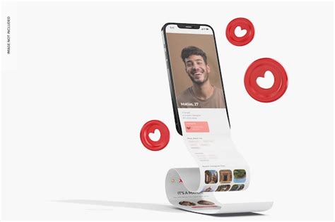 Premium Psd Long Scroll Screen With Dating App Icon Mockup Left View Premium Psd Long Scroll Screen With Dating App Icon Mockup Left View
