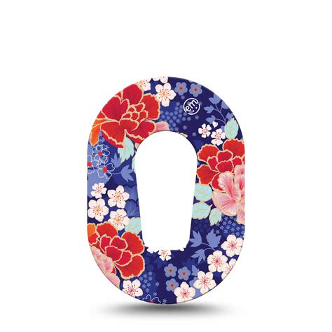 Chinoise Flowers Dexcom G6 Mini Tape Expressionmed