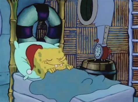 Spongebob Sleeping In Bed