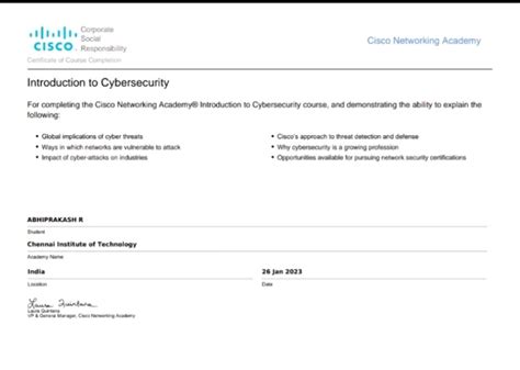 Abhiprakash Rajesh On Linkedin Cybersecurity Cisco Senthilkumar