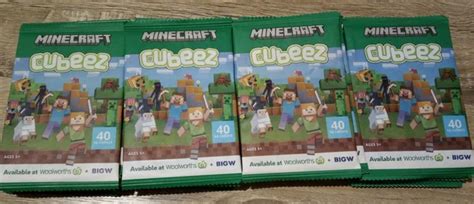 Woolies Minecraft Cubeez 2025 Bulk New Woolworths X 30 Unopened Packs 0 99 Picclick Au