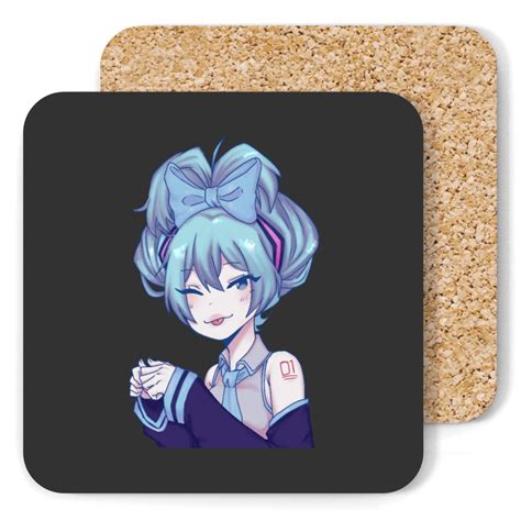 Hatsunes Miku With A Bow Hatsunes Miku With A Bow Coasters Sold By Eleganceapparel Sku