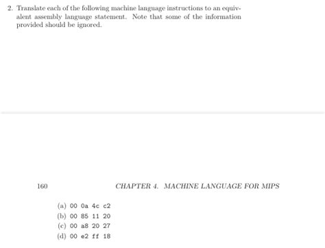 solved show some work translate each of the following