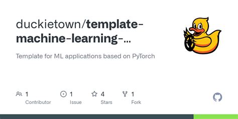 Github Duckietown Template Machine Learning Pytorch Template For Ml Applications Based On Pytorch