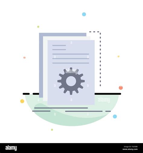 App Build Developer Program Script Flat Color Icon Vector Stock