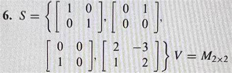 Solved Explain Why The Set S Is Not A Basis For The Vector Chegg Com