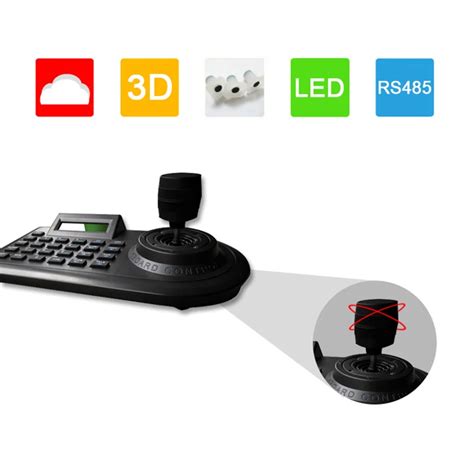 Entrelosmedanos Axis Ptz Joystick Ptz Controller Keyboard Rs Pelco D P With Lcd Display For