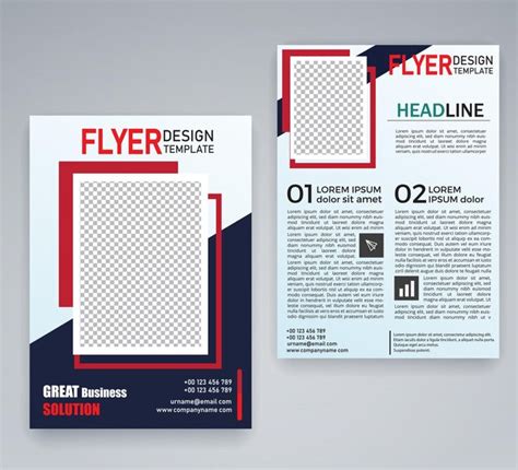 Premium Vector Annual Report Brochure Flyer Design Template