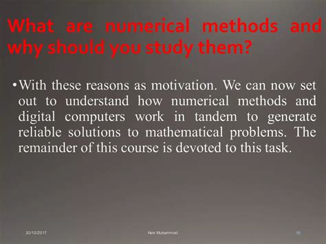 Introduction To Numerical Analysis Ppt