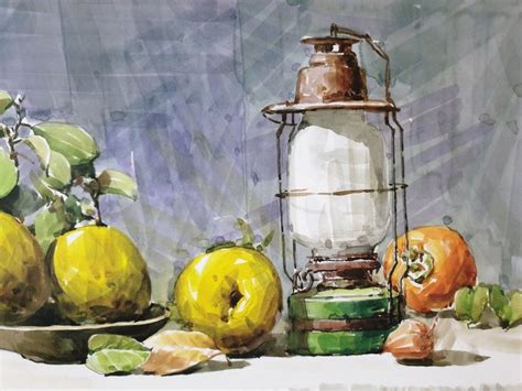 미술자료에 있는 강선미님의 핀 정물화 그리기 수채화 정물