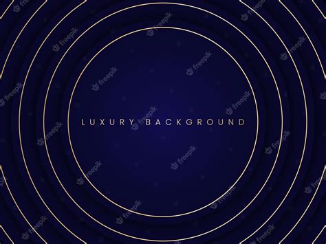 럭셔리 로얄 블루와 골든 추상적 인 배경 프리미엄 벡터