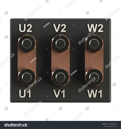 Electric Motor Terminal Box Connections 3d Stock Illustration 2209463413 Shutterstock