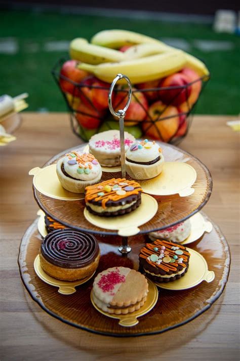 Dessert Table For A Party Candy Bar Rich Thematic Wedding Candy Bar