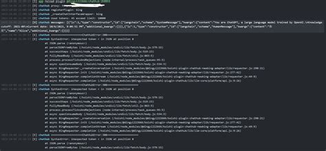Bug 使用 newbing adapter 时出现 SyntaxError Unexpected token