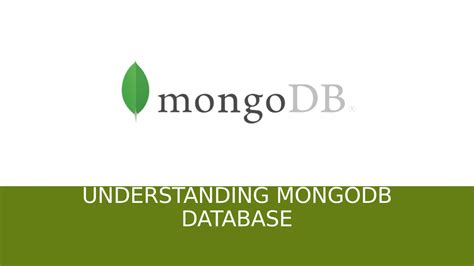Understanding MongoDB Database