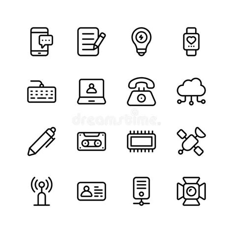 Grab This Unique And Modern Network And Communication Icons Set Stock