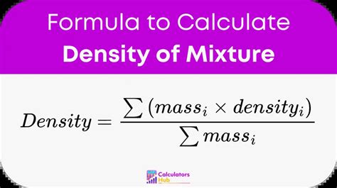 Density Of Mixture Calculator Online