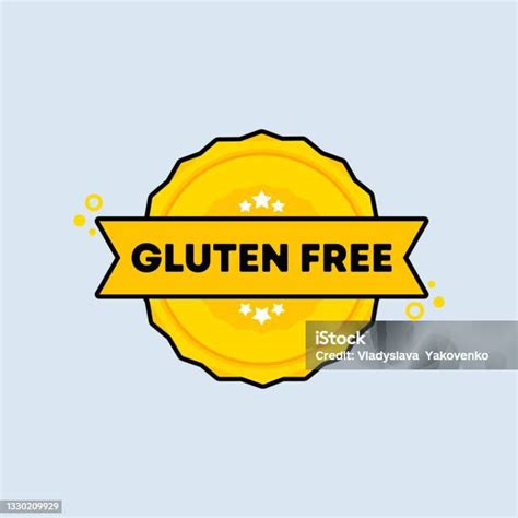 글루텐 프리 배지 벡터 글루텐 프리 스탬프 아이콘 인증 된 배지 로고 스탬프 템플릿입니다 라벨 스티커 아이콘 벡터 Eps 10
