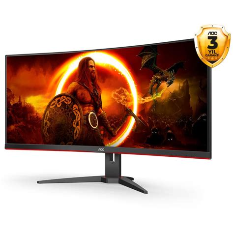 AOC CU34G2XE 34 144Hz 1ms HDMI DP Adaptive Sync HDR10 UWQHD VA Curved 1500R Gaming Monitör ITOPYA