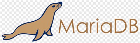 Mariadb Mysql Logo Brand Maria Mammal Text Png Pngegg