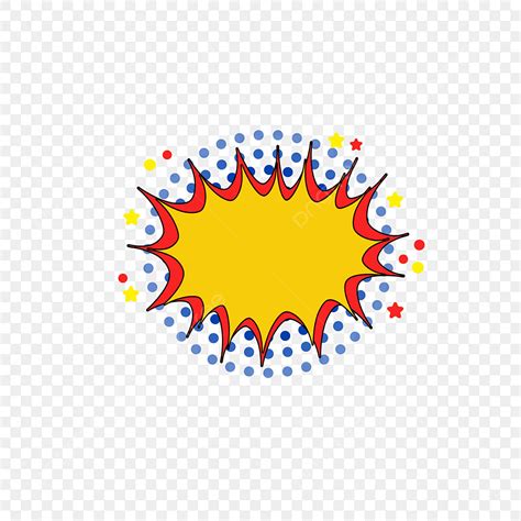 Explosion Dialog Box Png Image Hand Drawn Doodle Pop Style Explosion