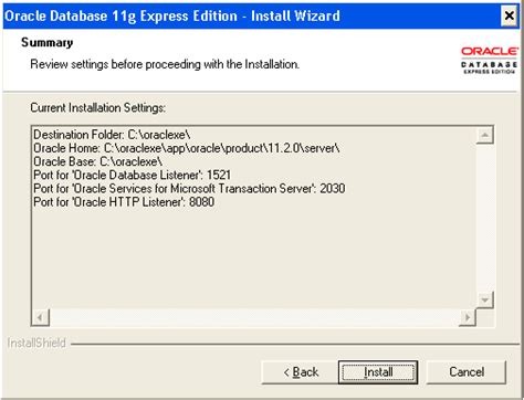 Installation Oracle Database Express Edition Facilement Turbo System S A