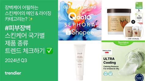 장벽케어 어필하는 스킨케어의 메인 And 라이징 카테고리는 피부장벽 스킨케어 국가별 제품 종류 트렌드 체크하기