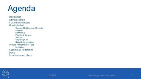 Web Logic On Kubernetes Antonio Nappi Luis Rodriguez
