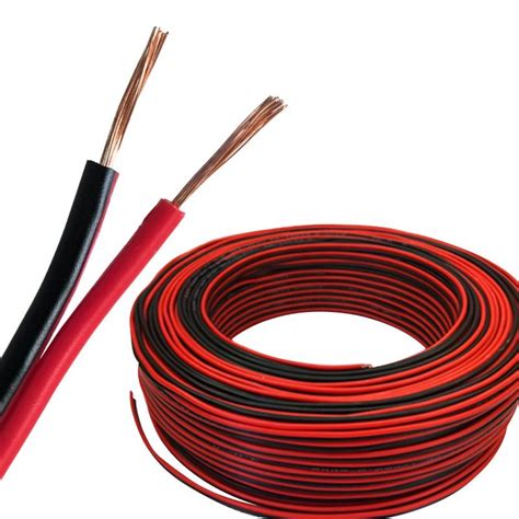 Audio Speaker Cable Red Black Parallel Copper Music Speaker Cable Wire