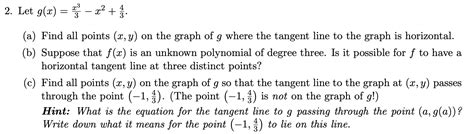 Solved Let G X X X A Find All Points X Y On The Chegg Com