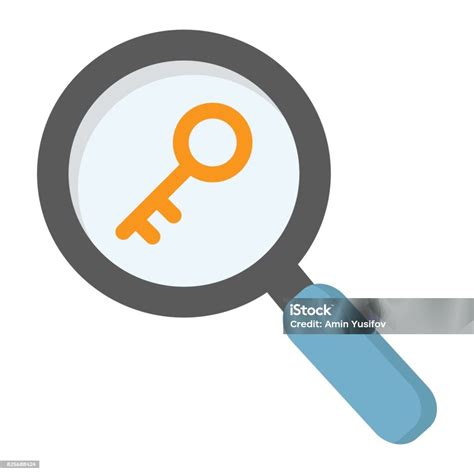 키워드 연구 플랫 아이콘 서 장 훈과 개발 돋보기 기호 벡터 그래픽 흰색 배경 Eps 10에는 다채로운 솔리드 패턴 가득 찬에 대한 스톡 벡터 아트 및 기타 이미지 Istock