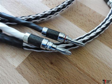High End Sexy Speaker Cables With Solid Metal Buckles Rhodium Connectors Brand New Photo