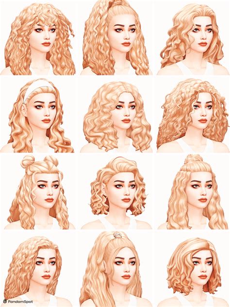 490 Ts4 Girls Hair Cc Ideas To Save Today C C Maxis Match Sims 4