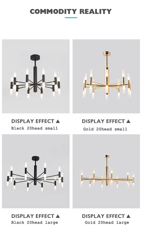 Современный модный дизайнерский черный Золотой светодиодный потолочный светильник в стиле арт