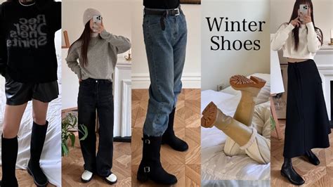 Haul 겨울 신발 추천 하울 올겨울 트렌드 신발이 궁금하다면 꼭 보세요 겨울 패션하울 겨울 룩북 종류별 슈즈 코디팁 로퍼 미들부츠 롱부츠 털부츠 With W컨셉