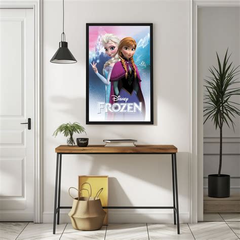 Frozen Anna And Elsa Day Framed Poster Galerezo