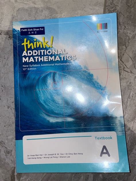 Think Additional Maths Textbook A Hobbies And Toys Books And Magazines
