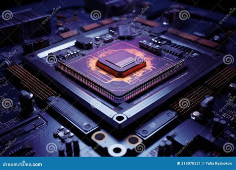 efficient system network processor generate ai stock image image of chip hardware 318070521