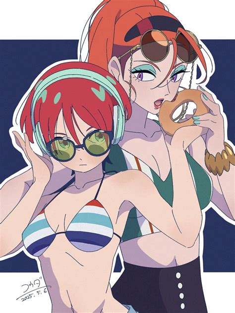 Kouda Mana Amate Yuzuriha Annqi Gundam Gundam Gquuuuuux Commentary Highres Girls Aqua