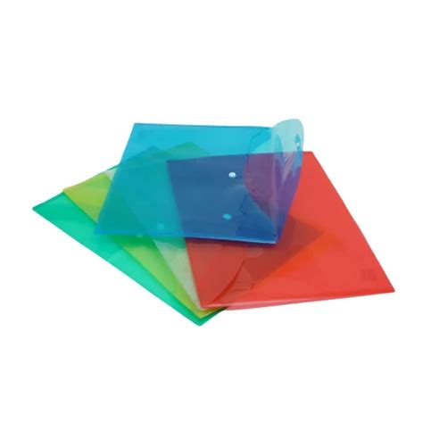 Button My Clear Bag Durable Plastic Fs Size Rectangular Shape Lightweight Professional