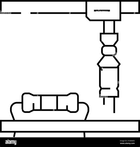 Electronic Assembly Electronics Line Icon Vector Illustration Stock Vector Image And Art Alamy