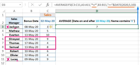 Advanced Uses Of Excel Averageifs Function With Examples Kingexcelinfo