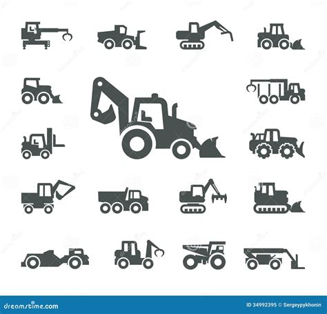 Construction Equipment Stock Vector Illustration Of Equipment 34992395