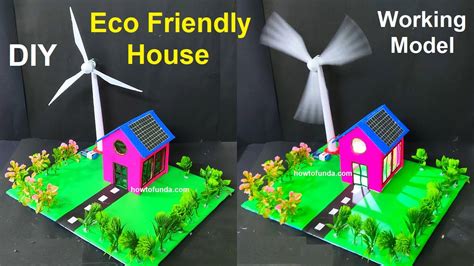 Eco Friendly House Working Model Science Project Exhibition Diy Wind Turbine Howtofunda