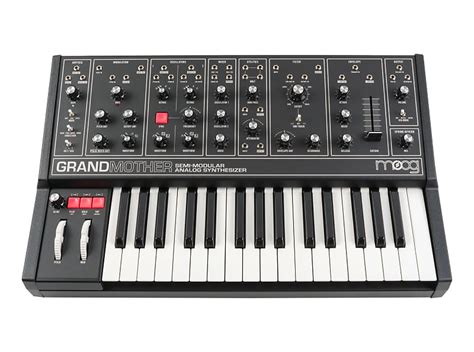 Moog Grandmother Dark Semi Modular Analog Keyboard Reverb