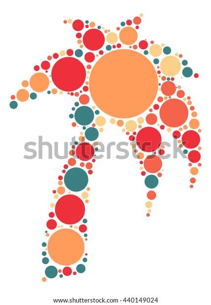 Tree Shape Vector Design By Color Stock Vector Royalty Free 440149024